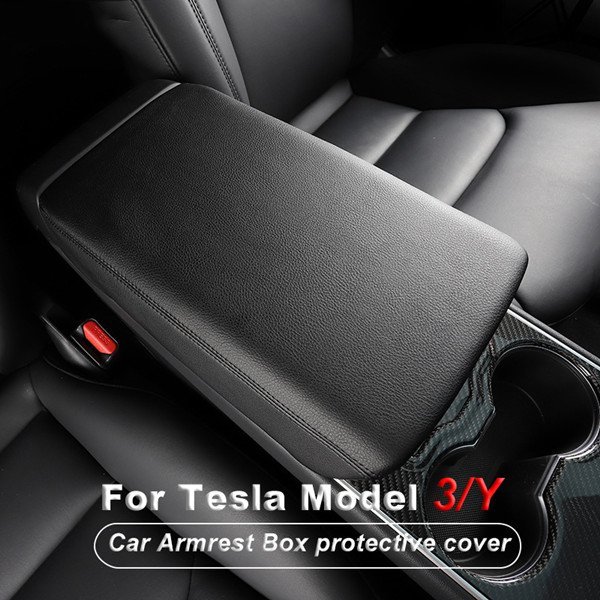 Tesla Armrest Cover For Model 3 Model Y | EvoAutostore.com